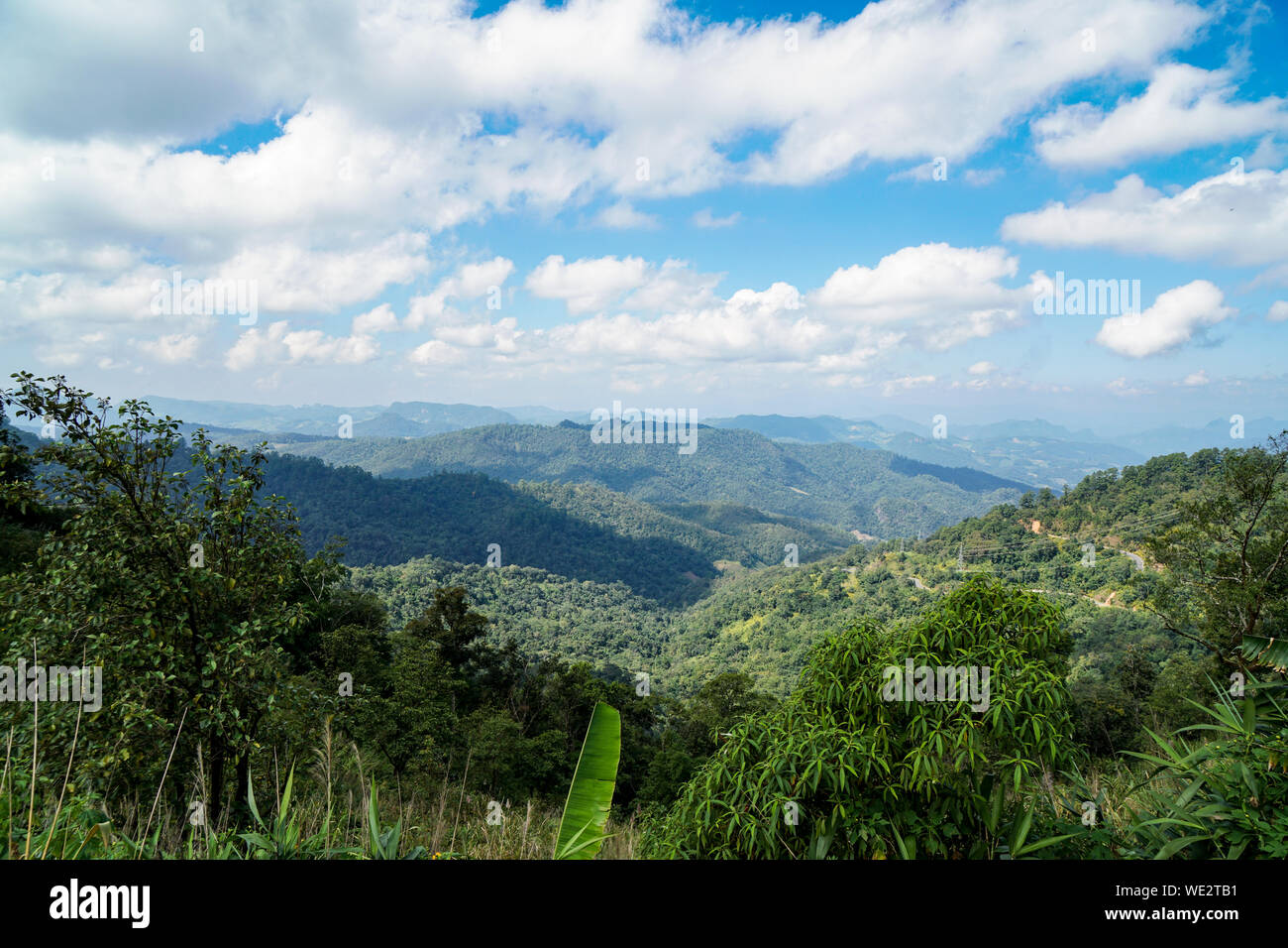 A narrow red ridges with steep sides valleys at Pai Canyon named Kong ...