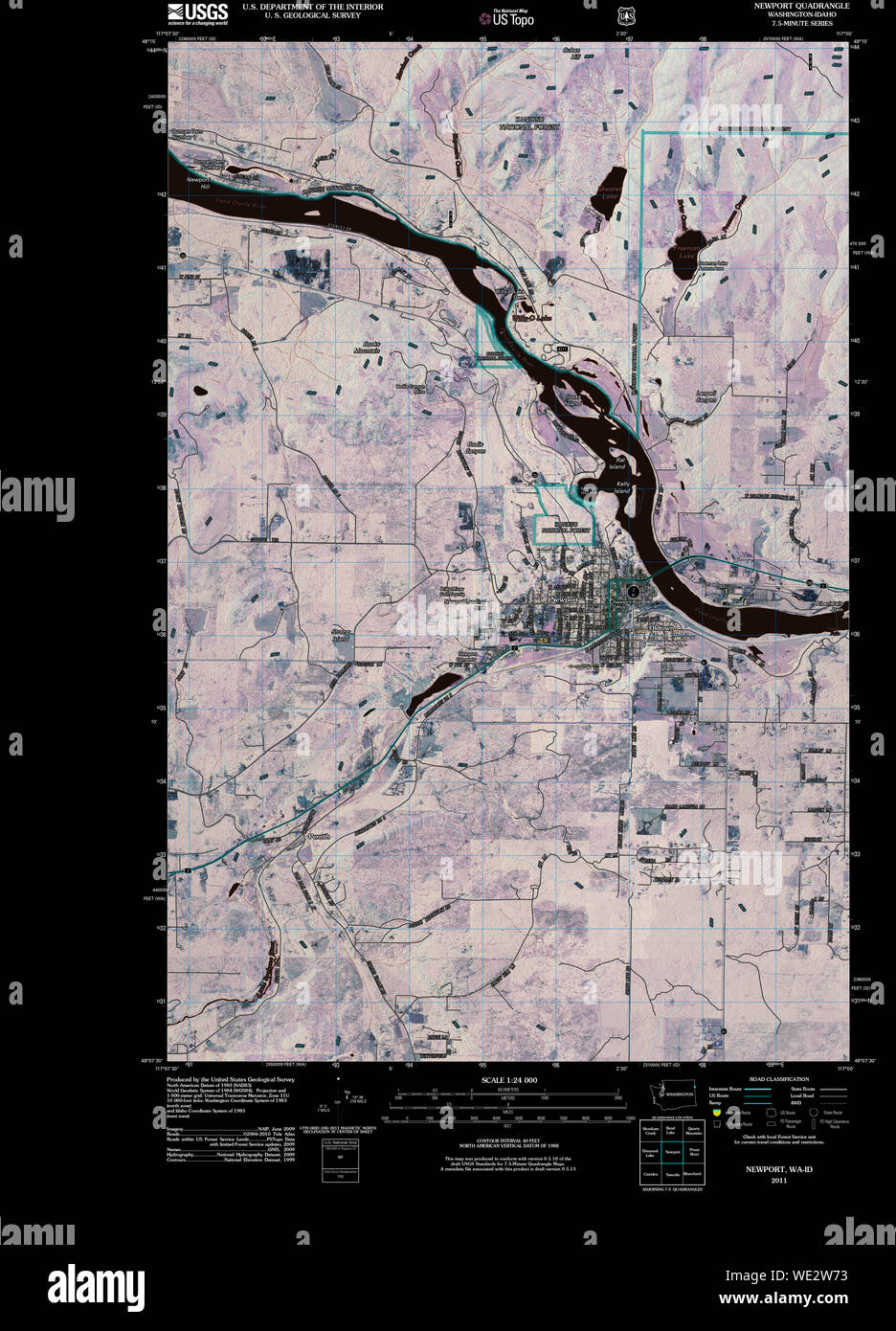 Map of newport washington hi-res stock photography and images - Alamy