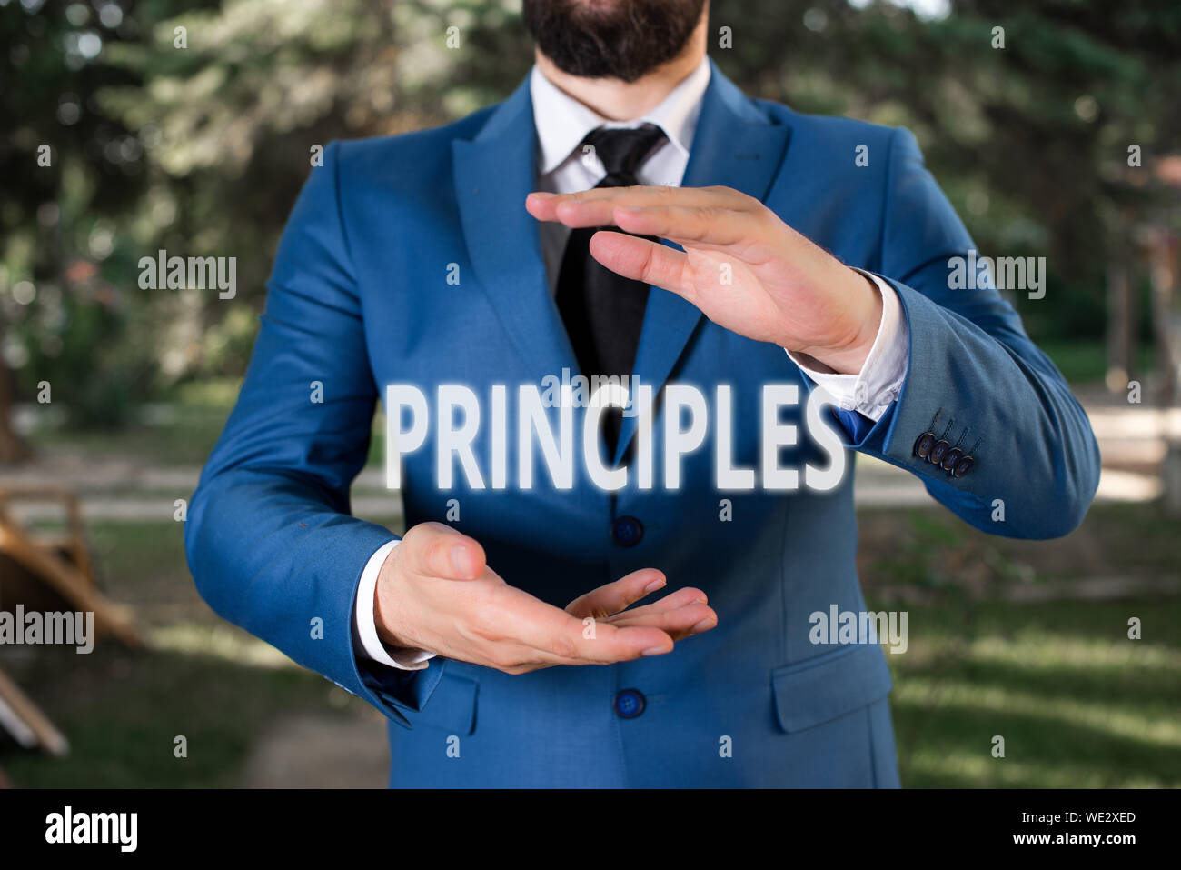 Handwriting text Principles. Conceptual photo fundamental truth that ...