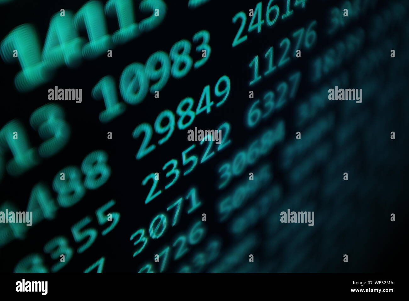 Computer monitor and numbers hi-res stock photography and images - Alamy