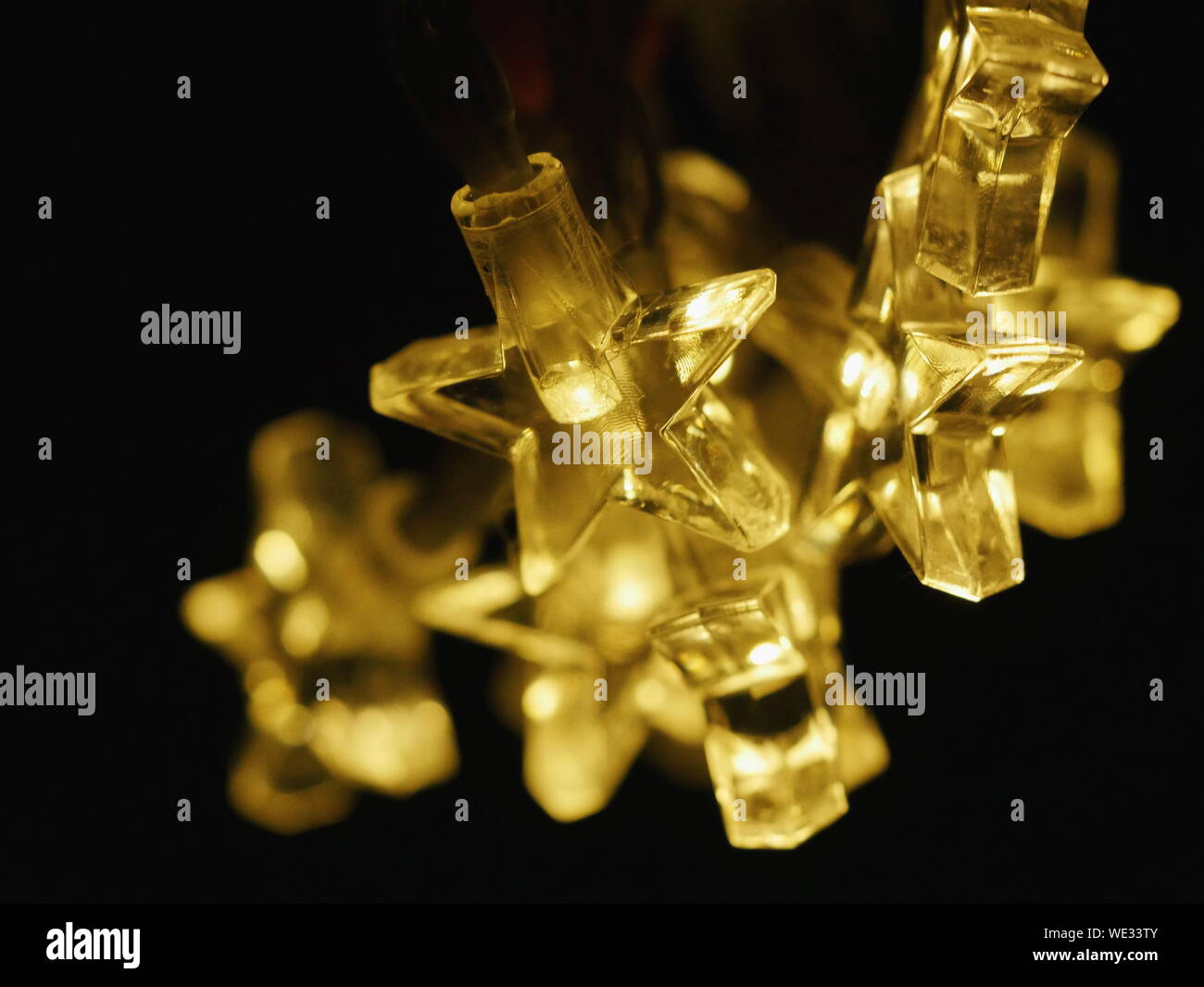 Star and christmas lights at night hi-res stock photography and images ...