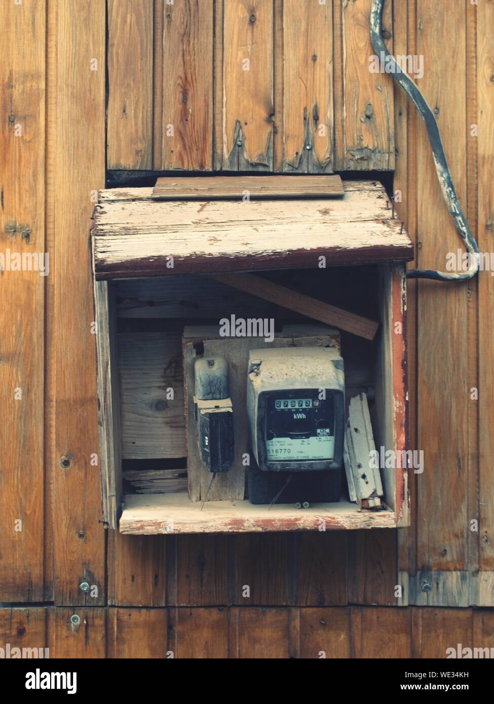 Old Electricity Meter Box High Resolution Stock Photography and Images ...