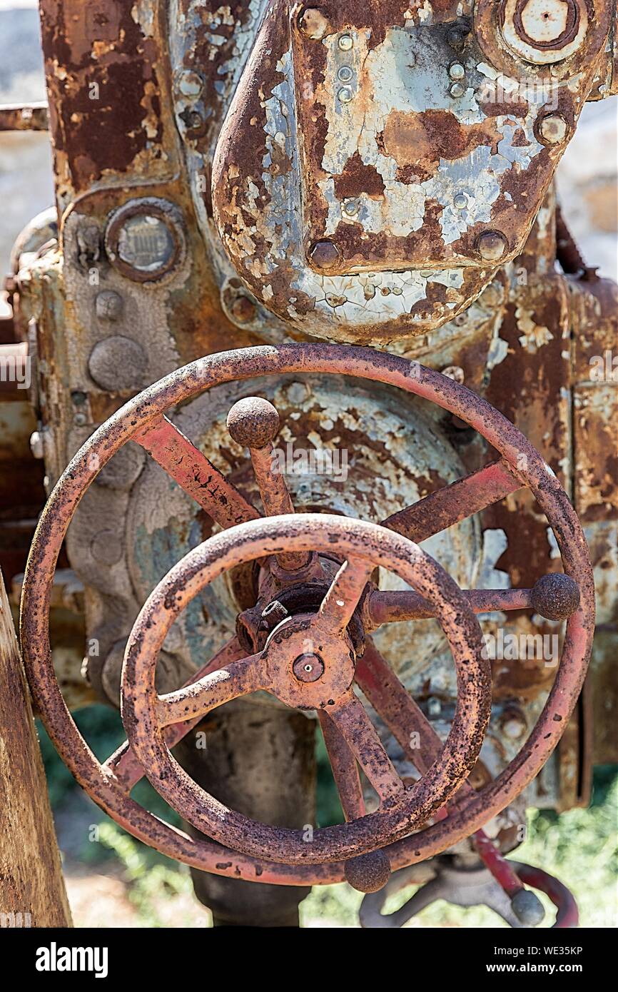 Vintage Machinery . Close-Up Stock Photo - Alamy