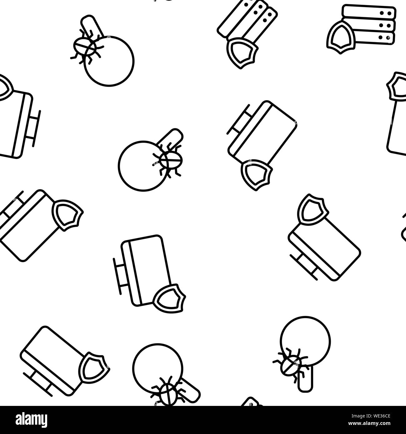 Cyber Security Vector Seamless Pattern Stock Vector Image & Art - Alamy