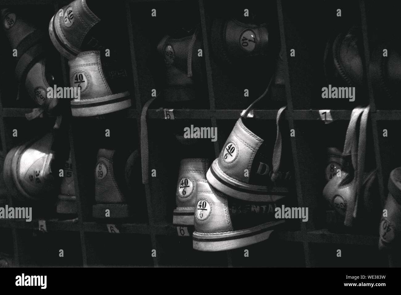 Bowling shoe rack hi-res stock photography and images - Alamy