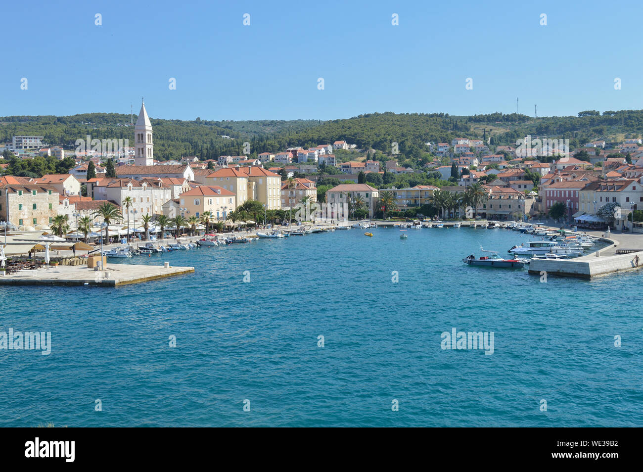 Dalmatian town Supetar on Brač island, Croatia Stock Photo - Alamy