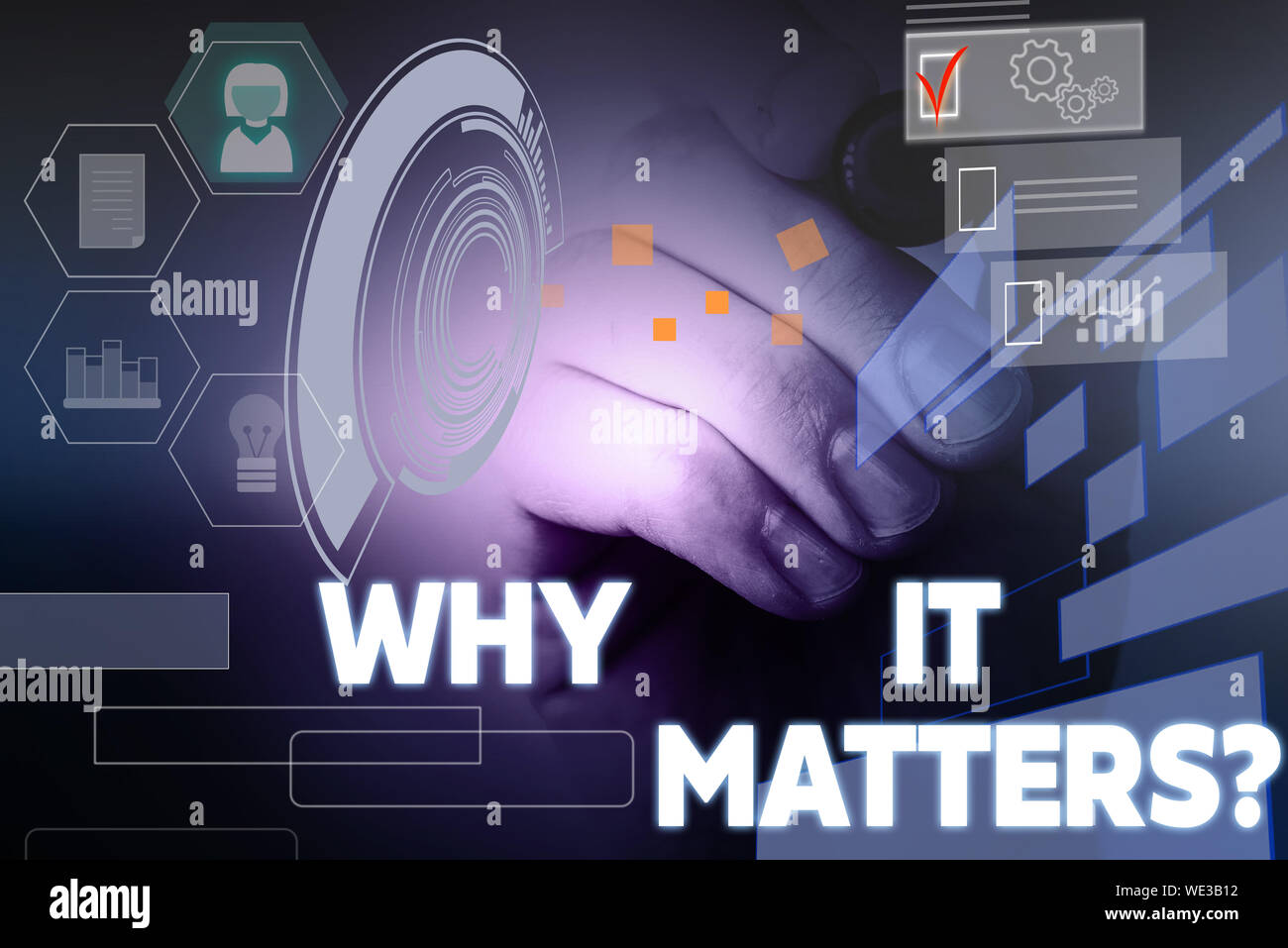 Text sign showing Why It Matters question. Business photo showcasing ...