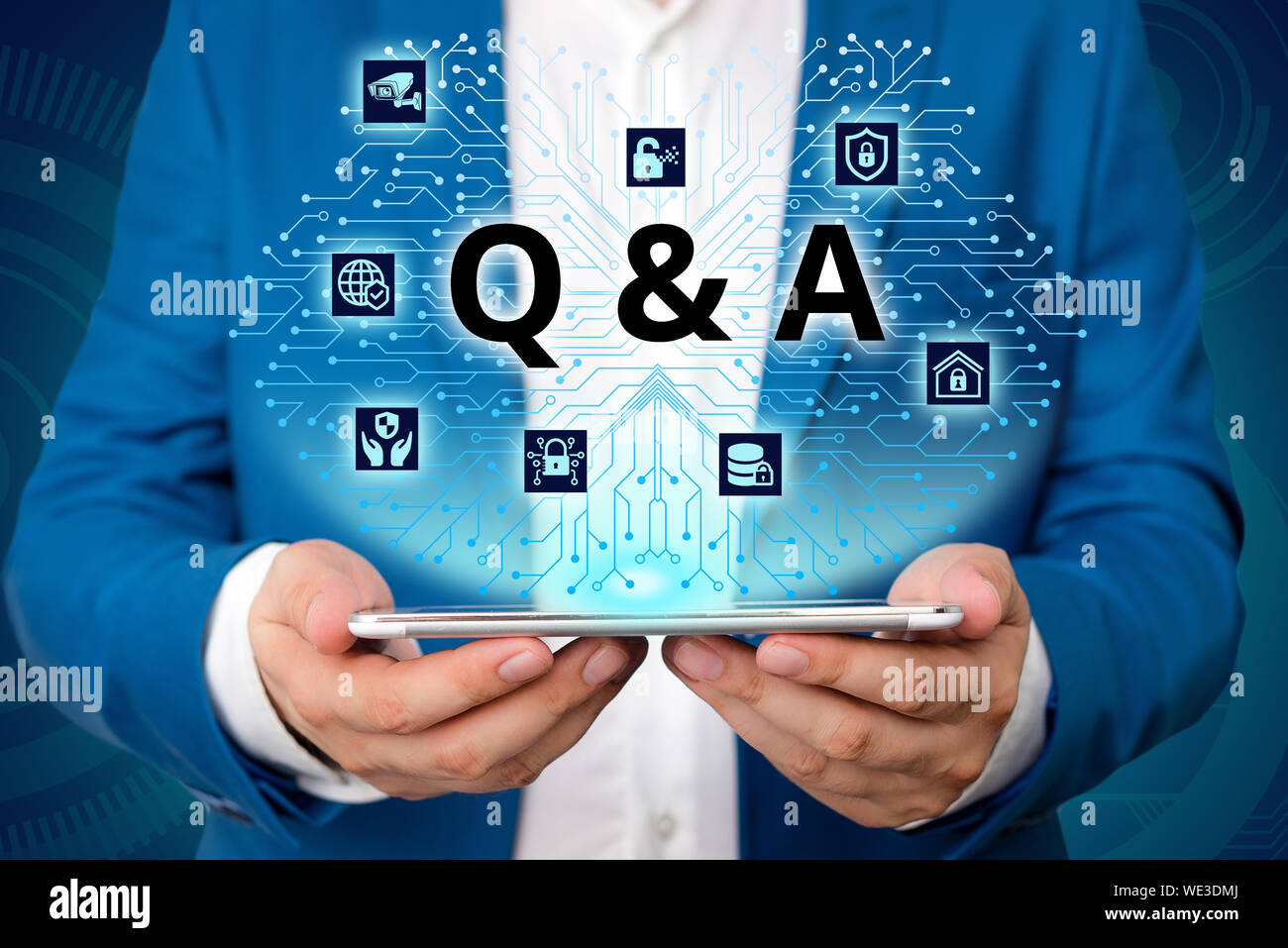 Handwriting text writing Q And A. Conceptual photo defined as questions ...