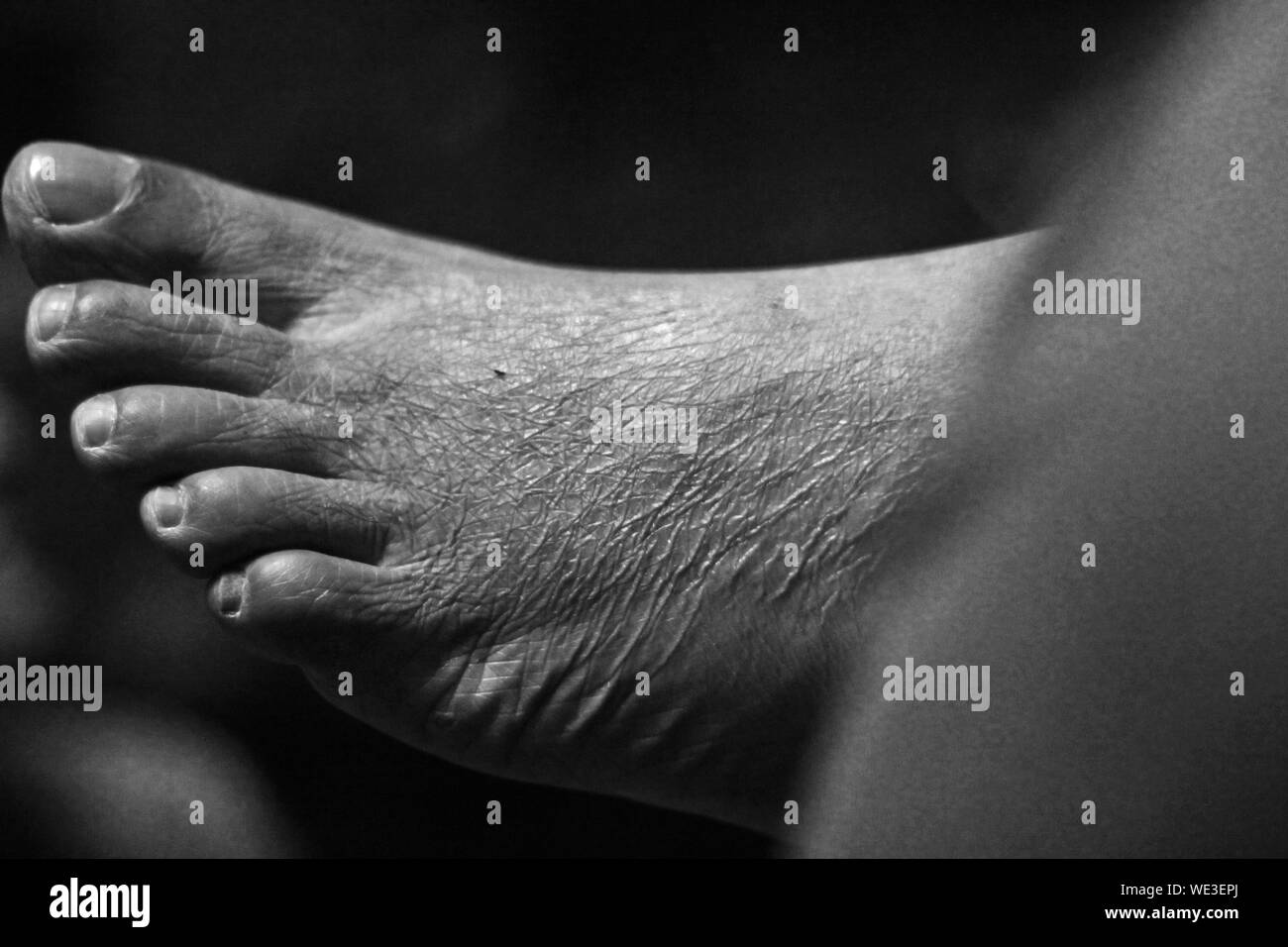 Wrinkled feet hi-res stock photography and images - Alamy