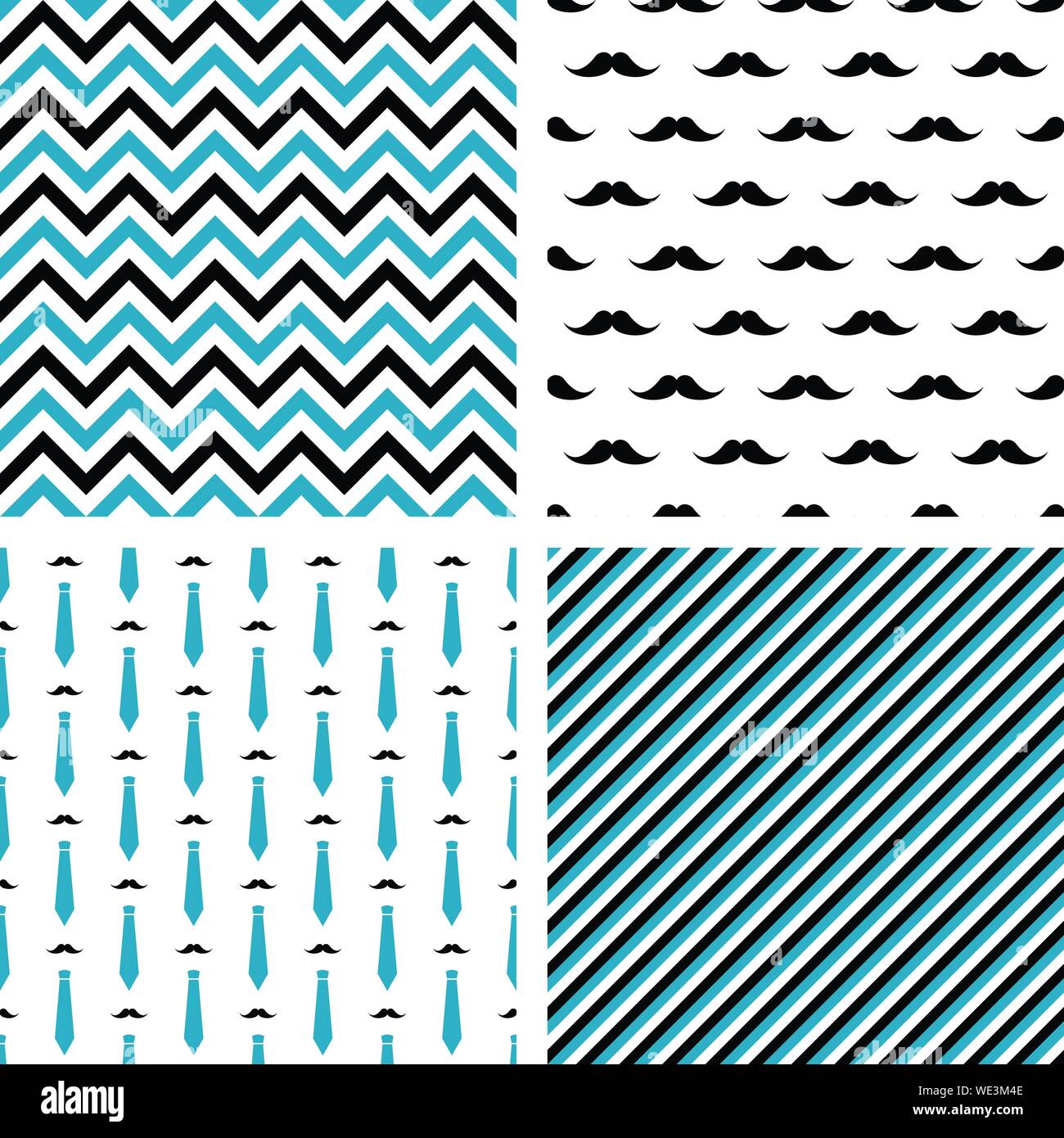 Chevron Mustache Wallpaper