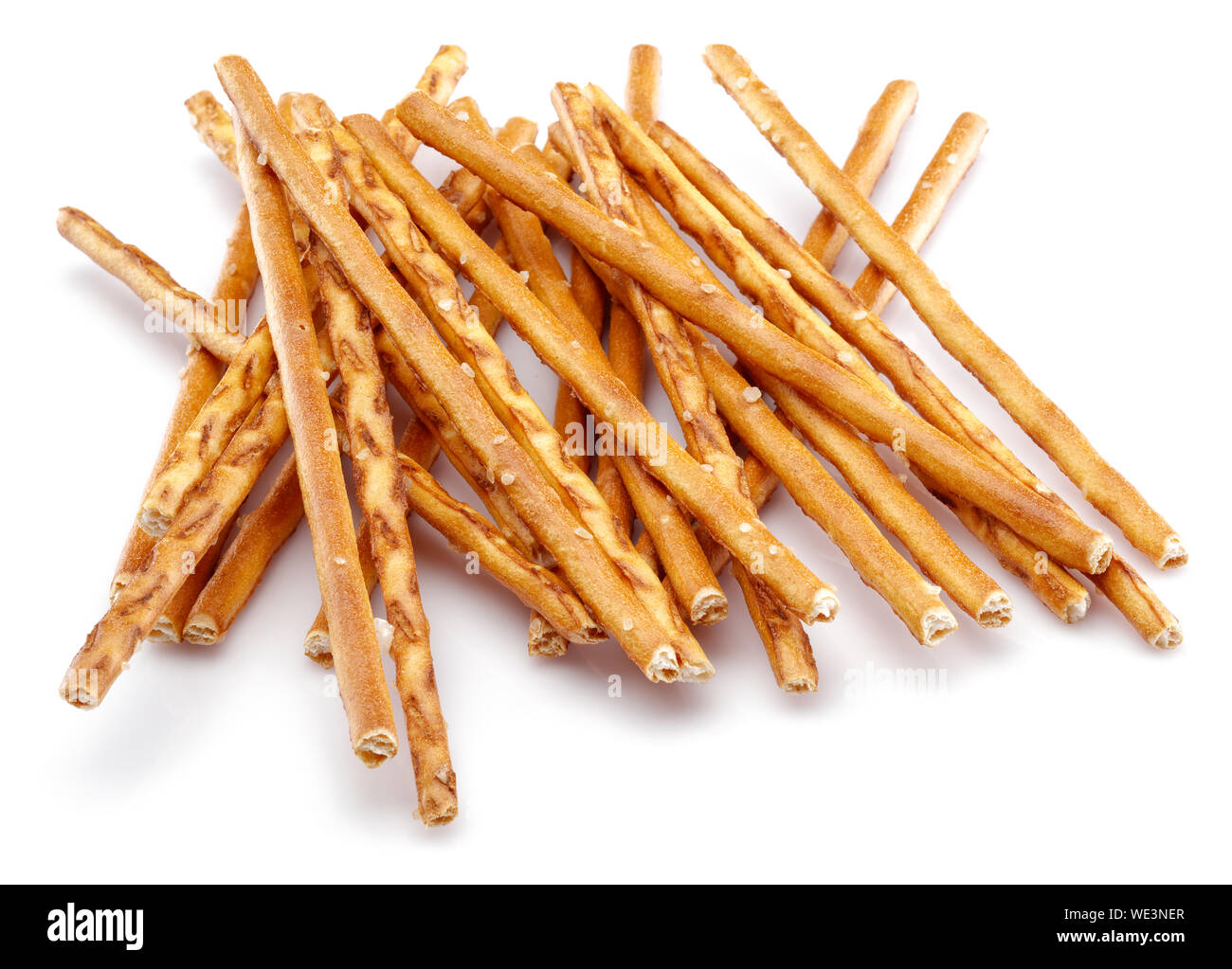 Stick cracker, pretzel, isolated on white background Stock Photo - Alamy