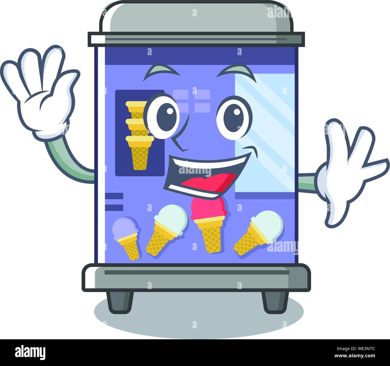 Hand waving machine Stock Vector Images - Alamy