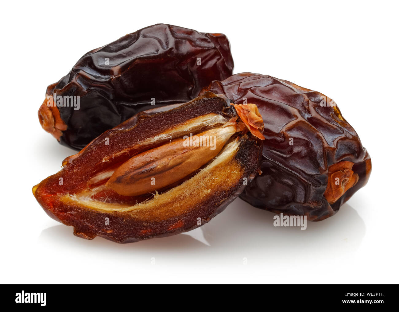 Dried date fruit isolated on white background Stock Photo - Alamy