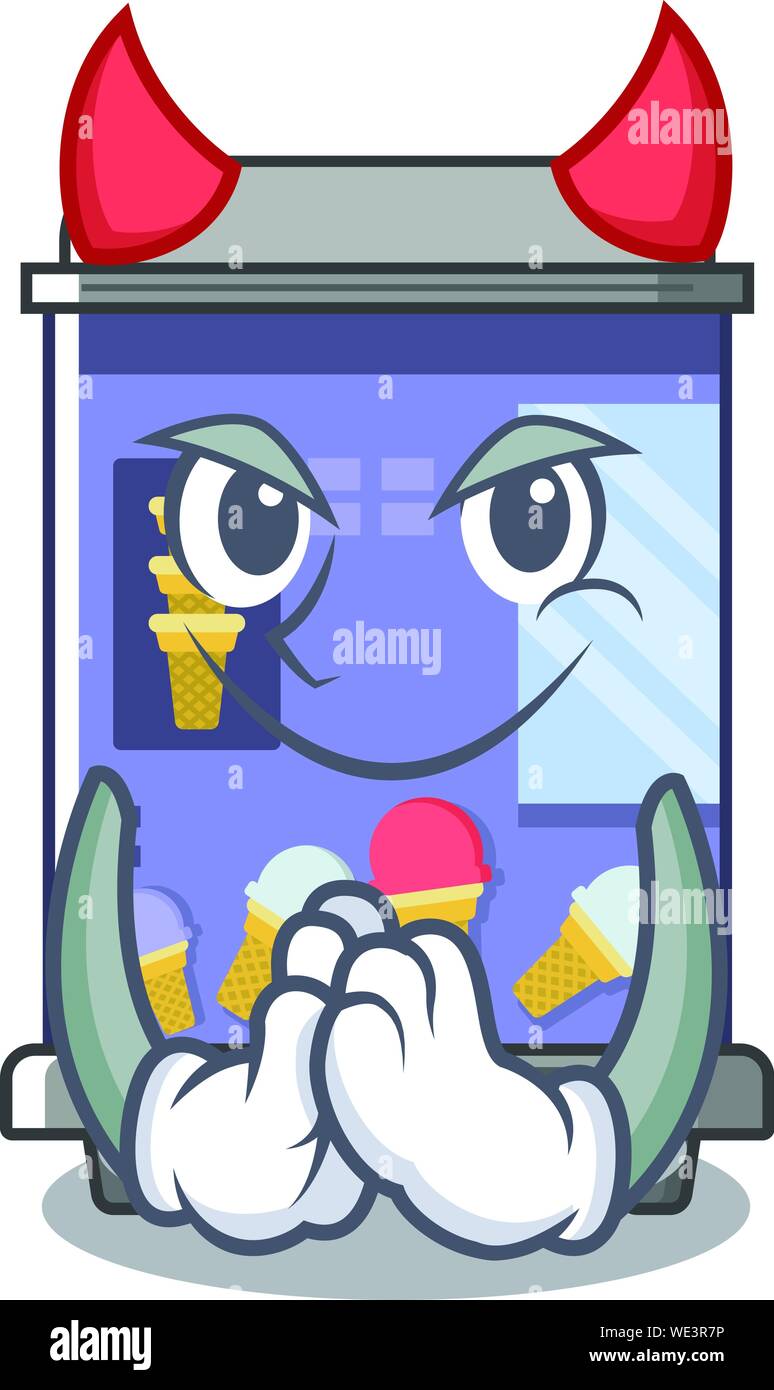 Devil ice cream vending machine mascot shape Stock Vector Image & Art ...