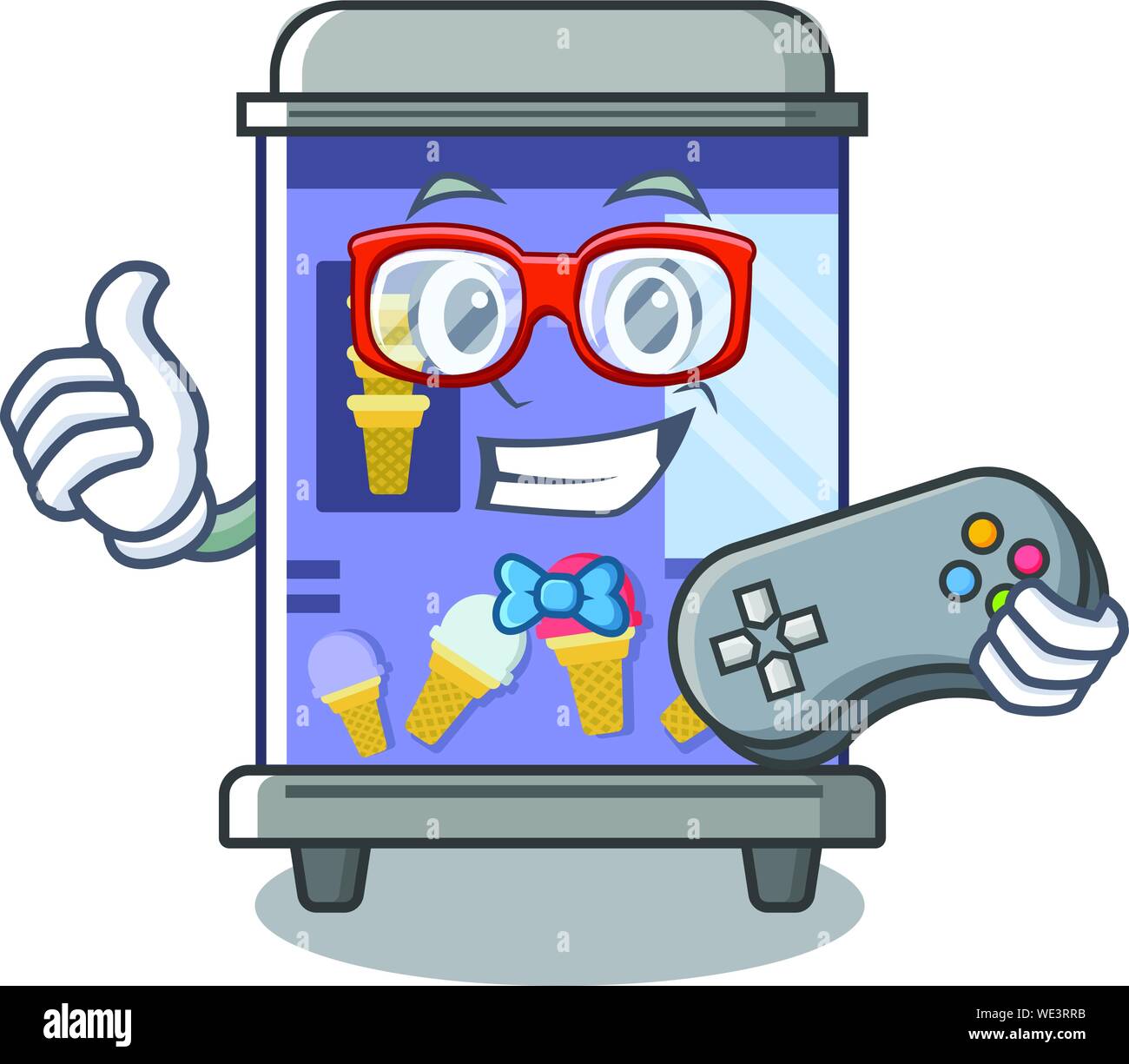Gamer ice cream vending machine mascot shape Stock Vector Image & Art ...