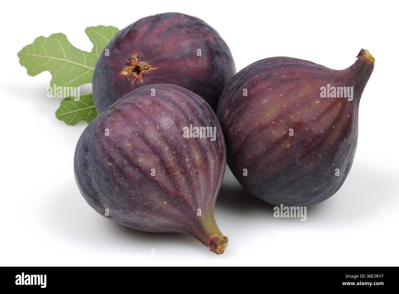 Fresh purple fig fruits isolated on white background Stock Photo - Alamy