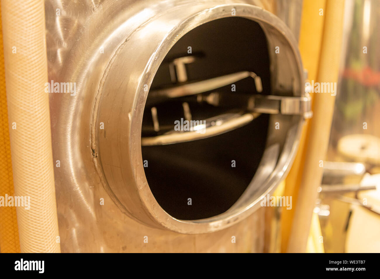 Closeup of a tank door from a tanks to storage for food Stock Photo - Alamy