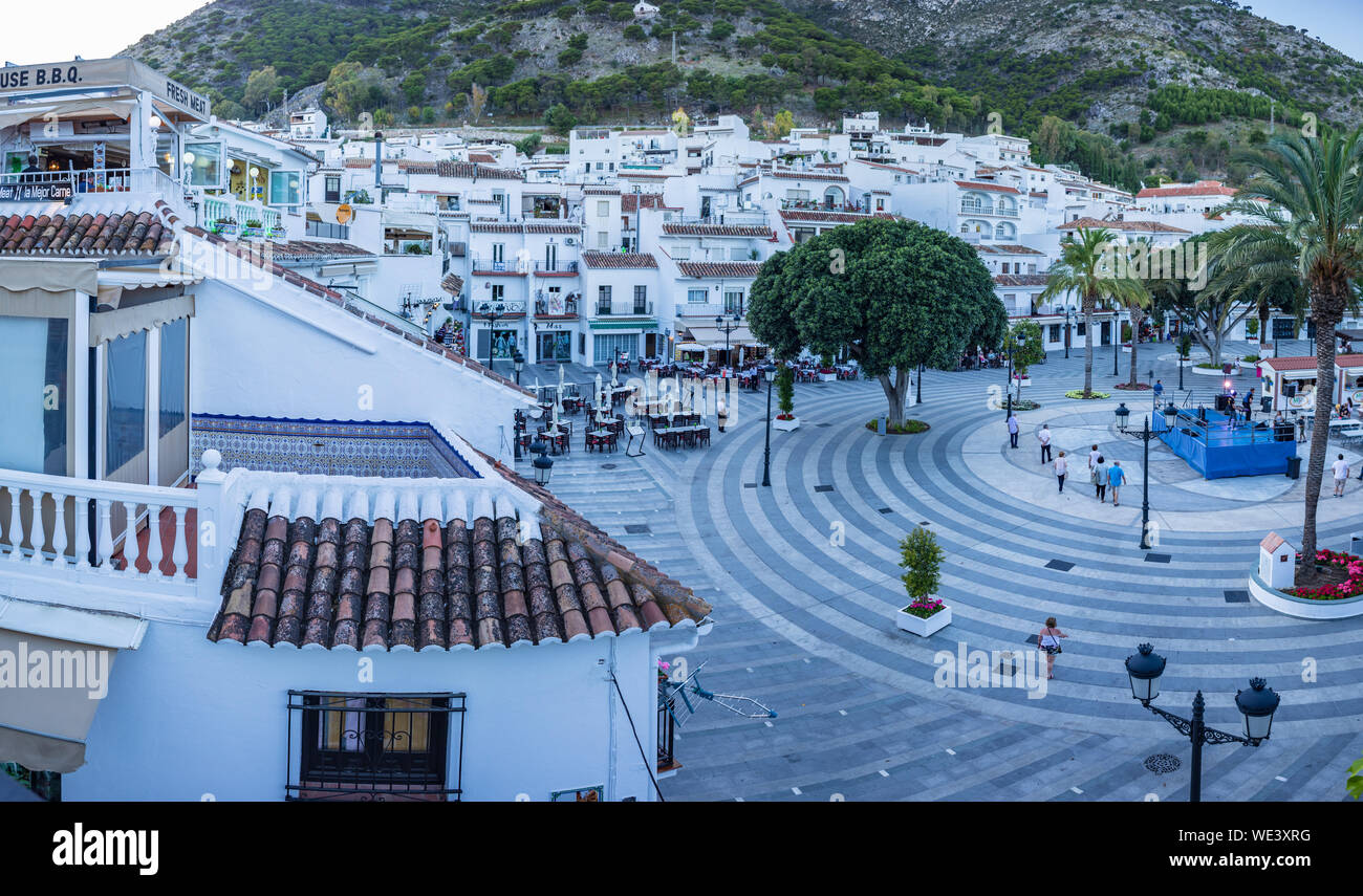 MIJAS, ANDALUSIA, SPAIN - CIRCA MAI, 2019: The townscape of Mijas on ...