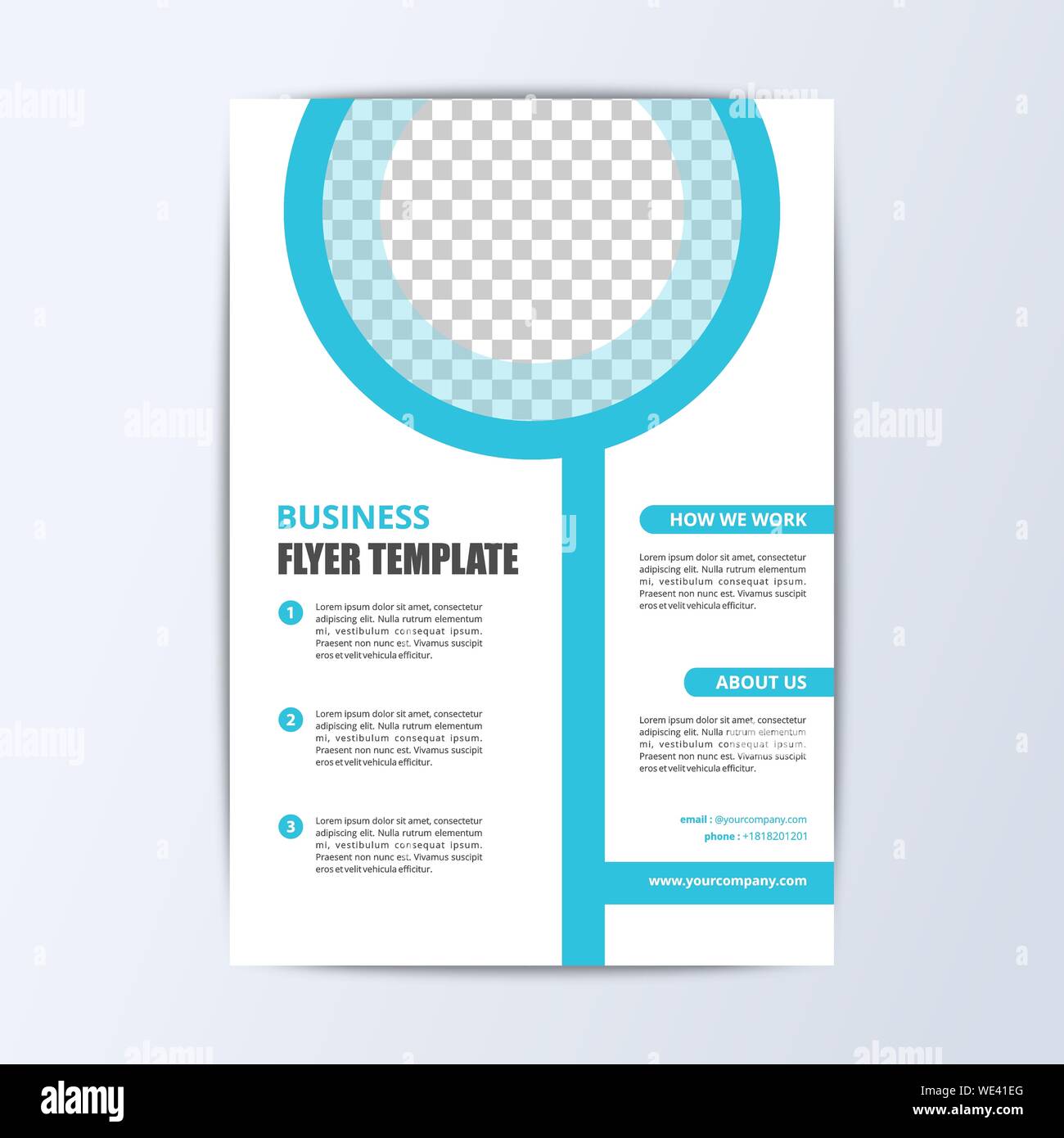 Business Flyer Template Modern Design new trend vector Stock Photo - Alamy