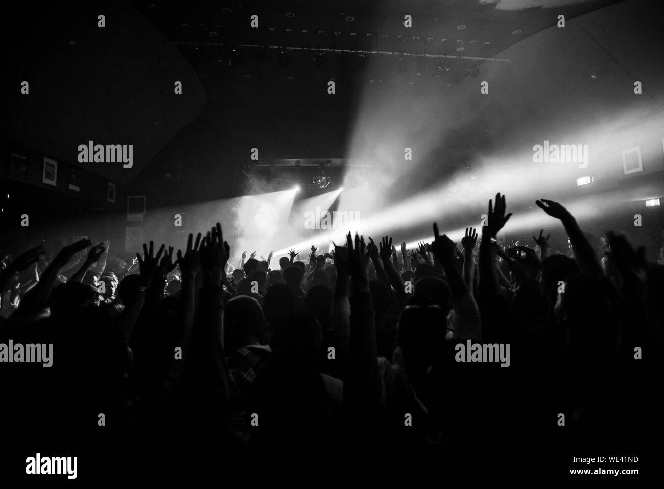 People Enjoying Music Concert Stock Photo - Alamy