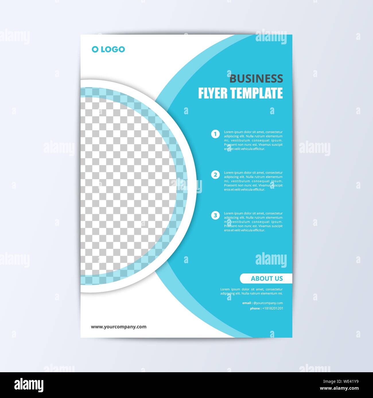 Business Flyer Template Modern Design new trend vector Stock Photo - Alamy