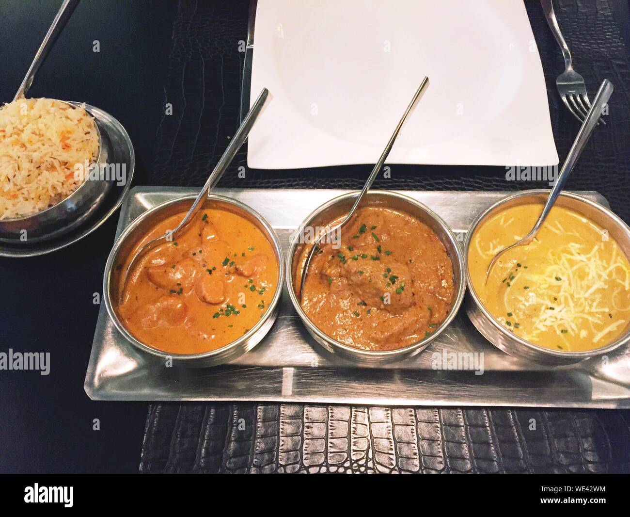 Indian food table hi-res stock photography and images - Alamy