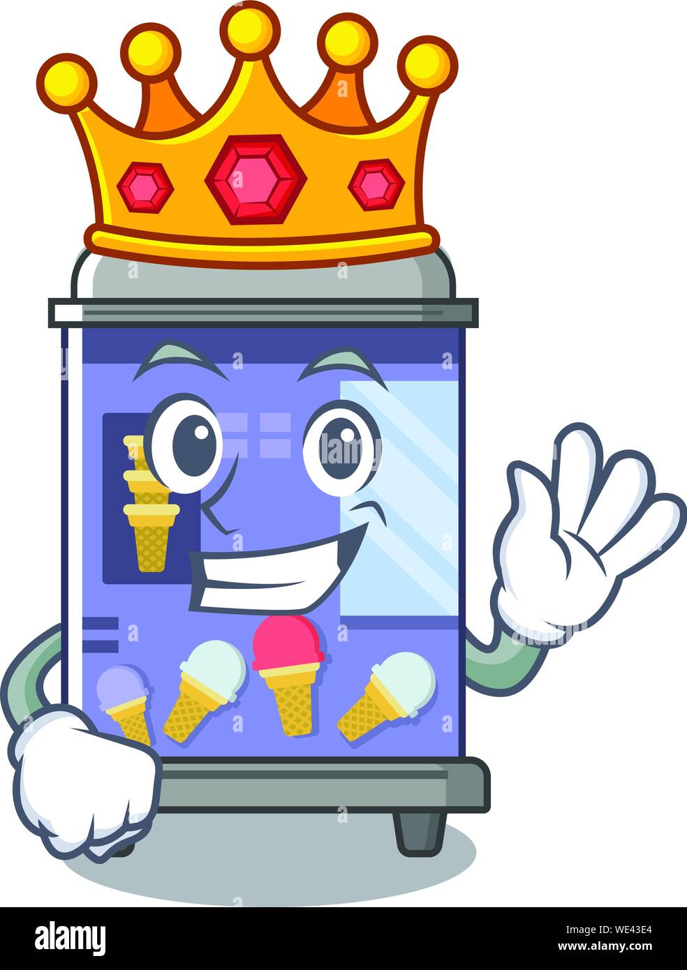 Ice cream vending machine Stock Vector Images - Alamy