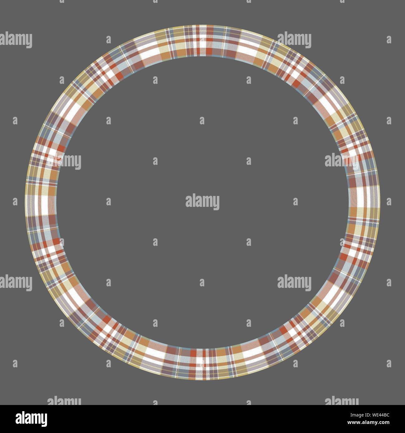 Round frame vector vintage pattern design template. Circle border ...