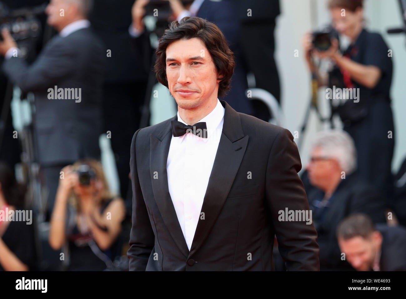 Italy, Venice, August 29, 2019 : Adam Driver walks the red carpet ahead ...