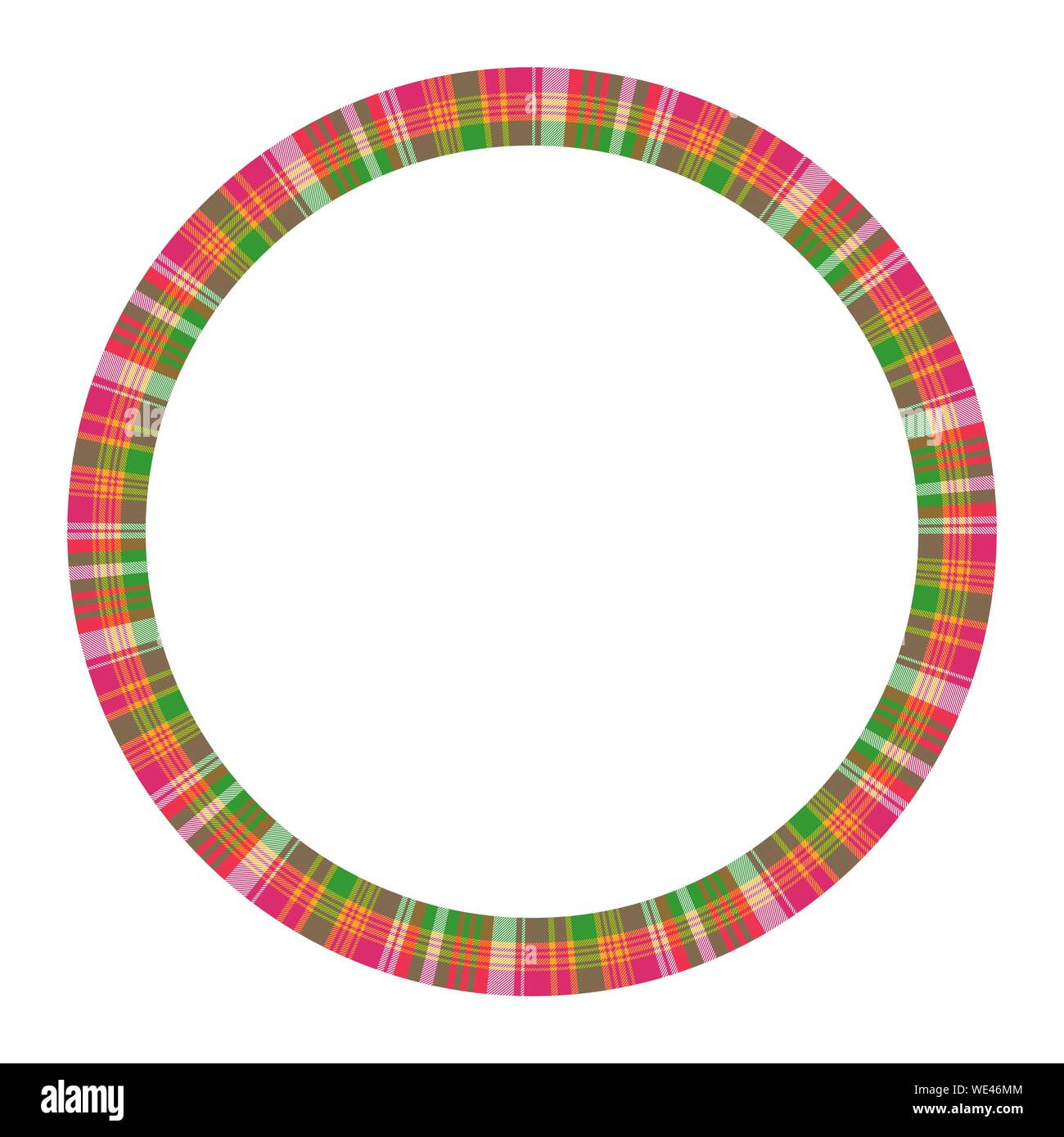 Round frame vector vintage pattern design template. Circle border ...