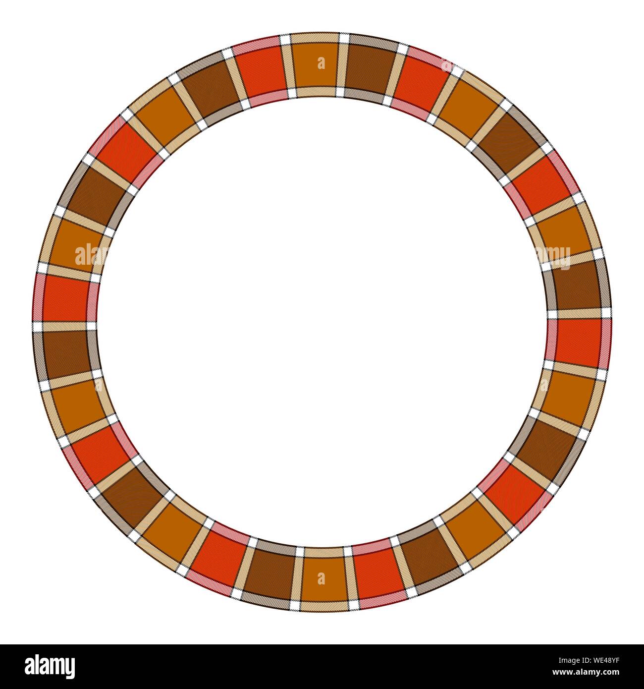 Circle borders and frames vector. Round border pattern geometric ...