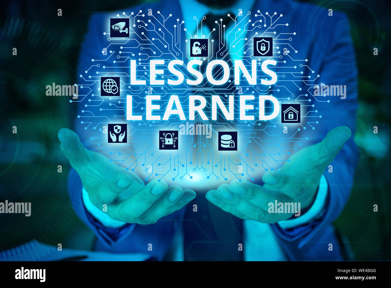 Word writing text Lessons Learned. Business photo showcasing the knowledge or understanding ...