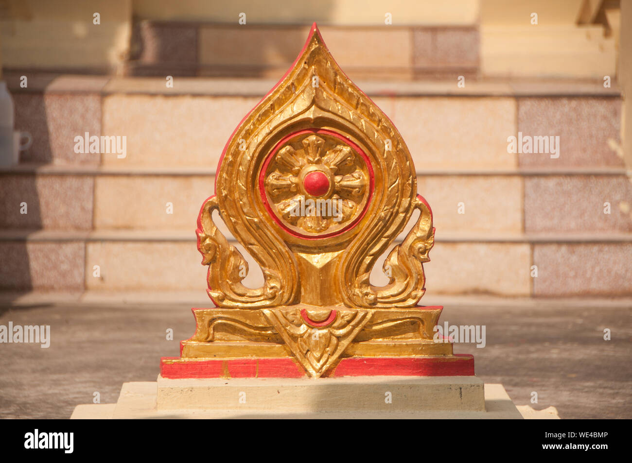 Wheel of Dhamma Stock Photo - Alamy