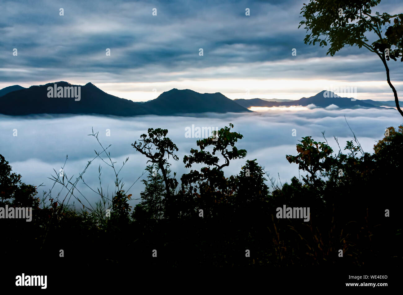 Sea of mist landscape Stock Photo - Alamy