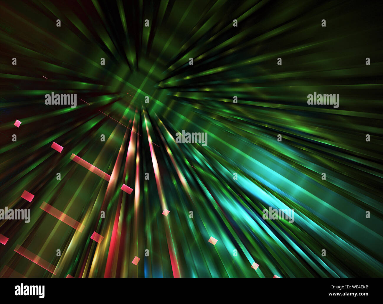 Abstract color dynamic background with lighting effect. Fractal art ...