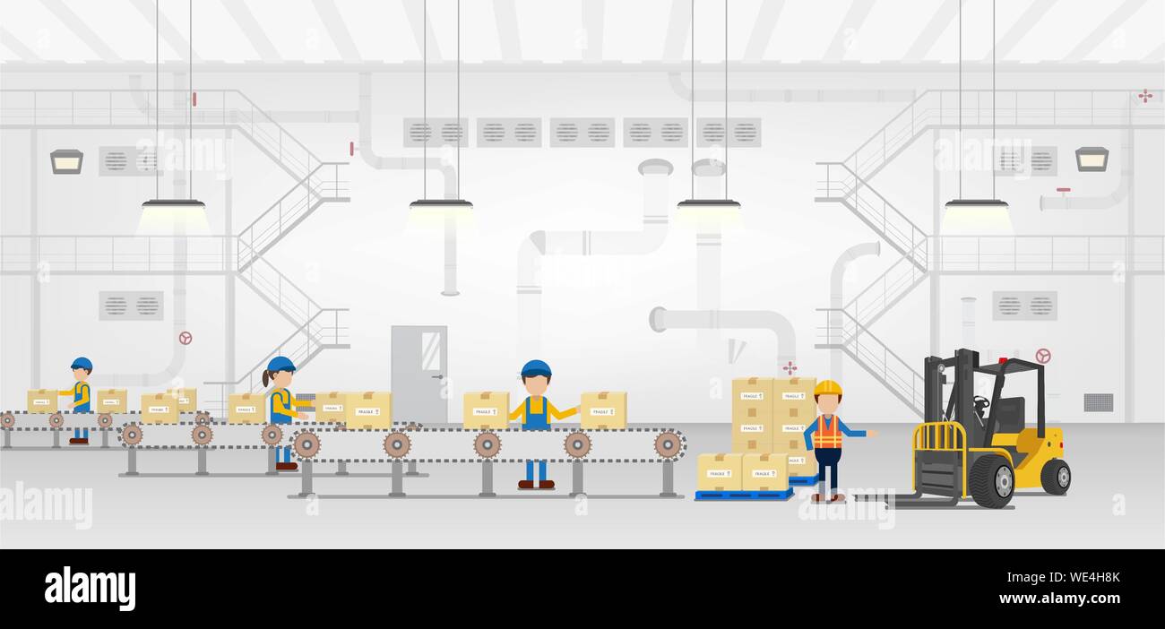 Stockpile conveyor Stock Vector Images - Alamy