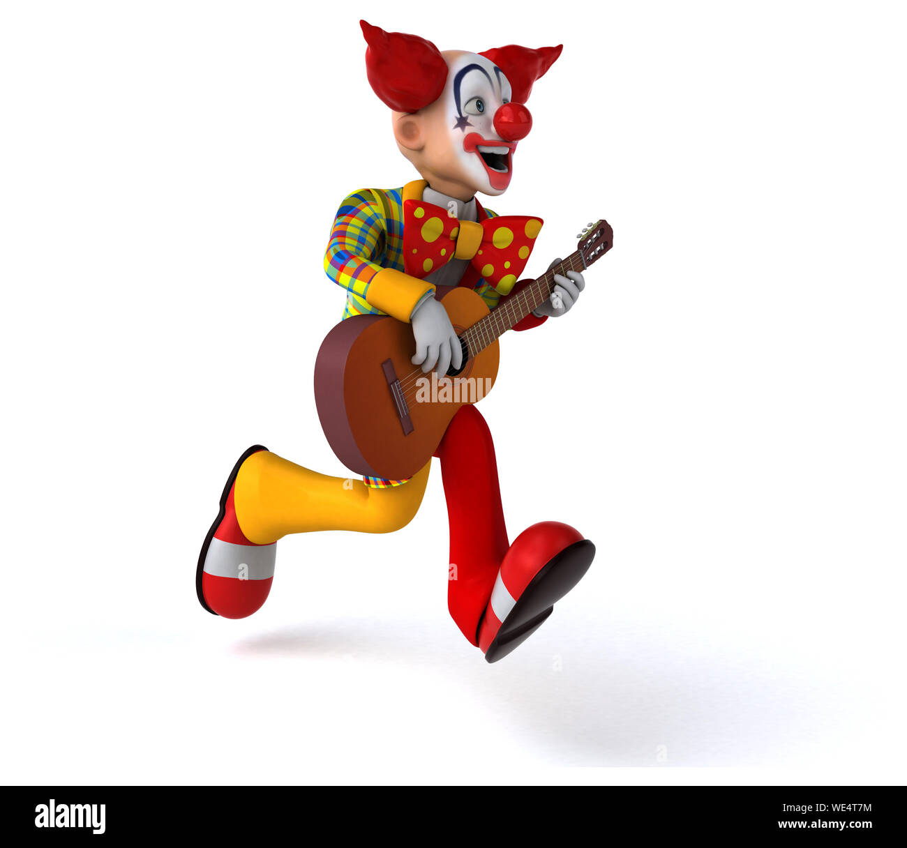 Fun clown - 3D Illustration Stock Photo - Alamy