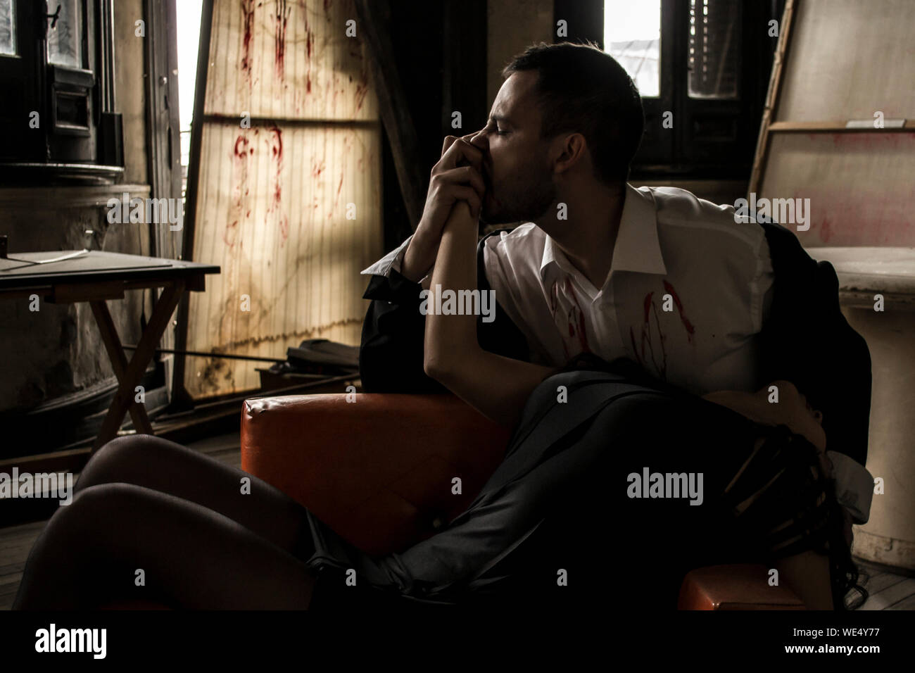 Zombie eating hi-res stock photography and images - Alamy