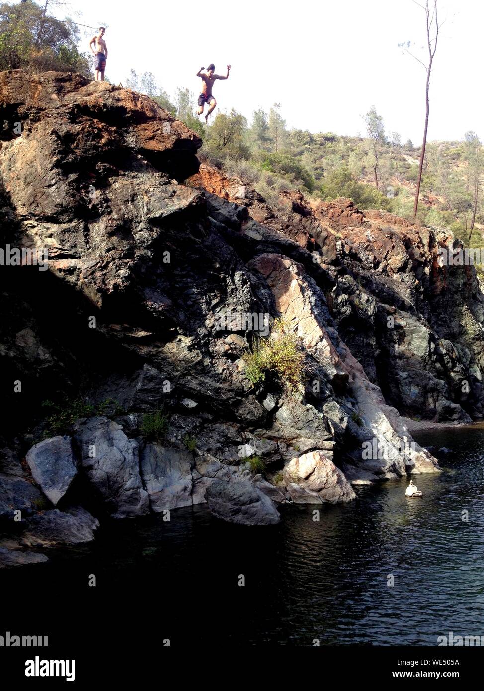 Jumping cliff hi-res stock photography and images - Alamy