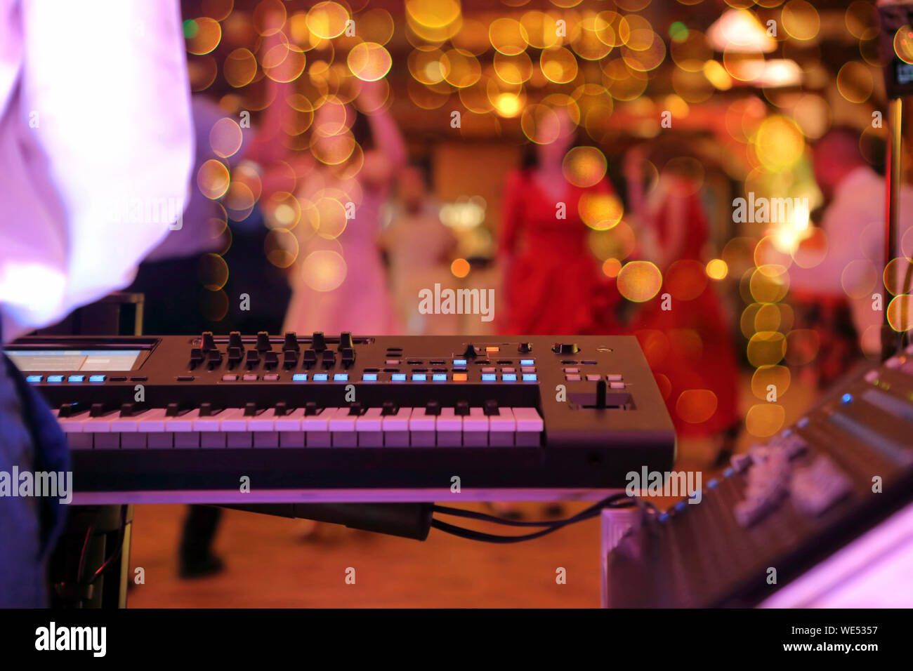 Dancing couples during party event or wedding celebration Stock Photo ...