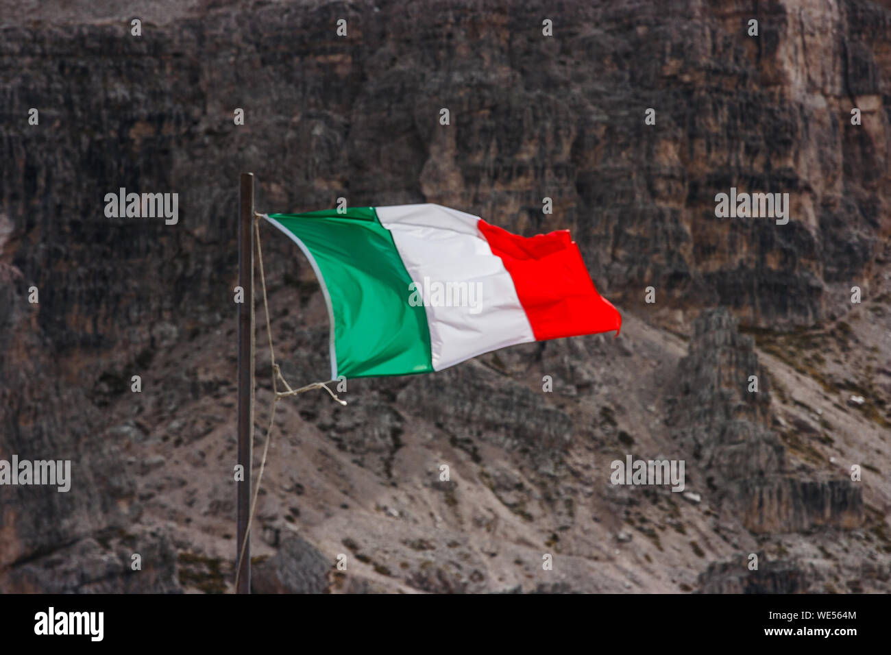 Italian flag waving hi-res stock photography and images - Alamy