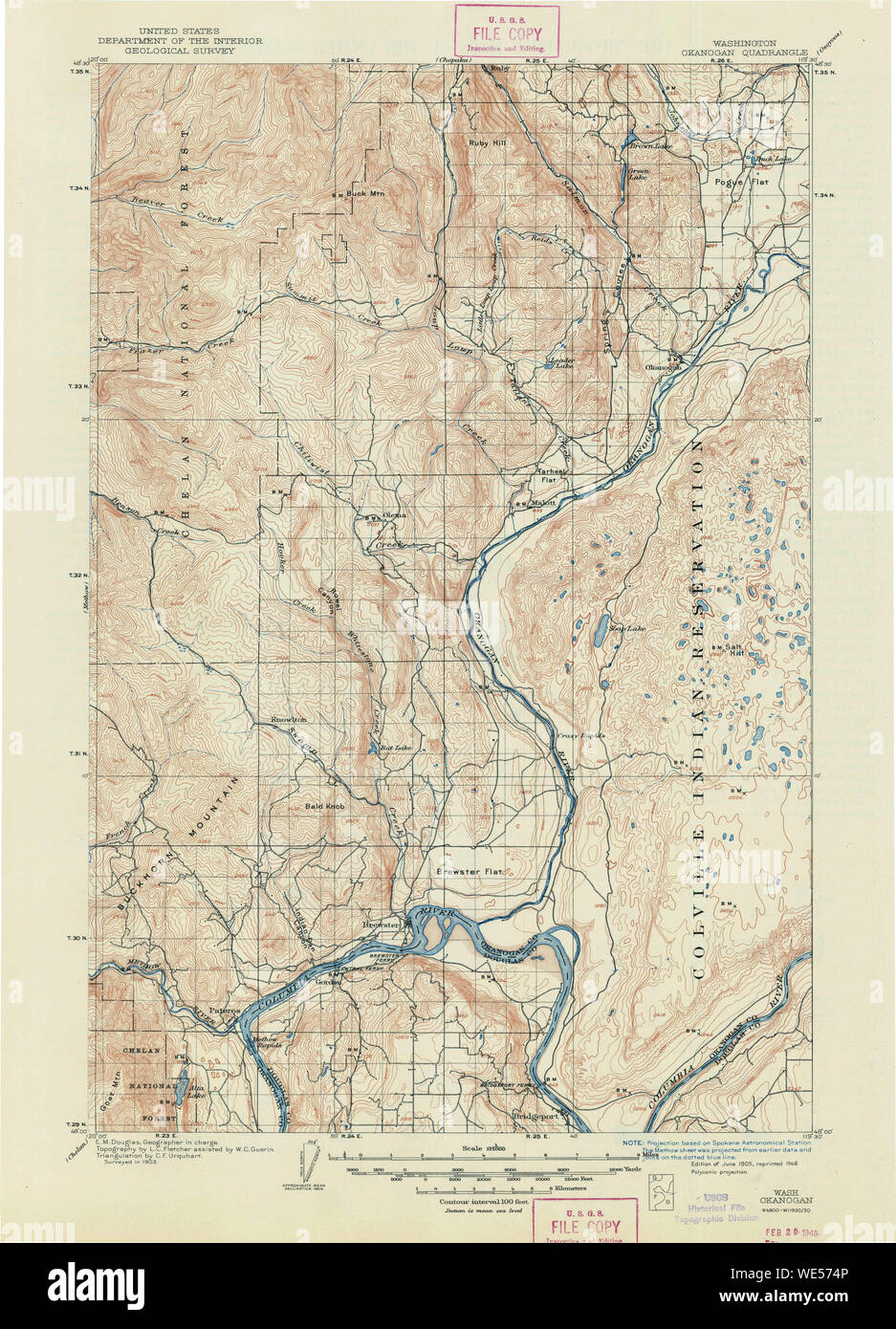 Okanogan washington state map hi-res stock photography and images - Alamy
