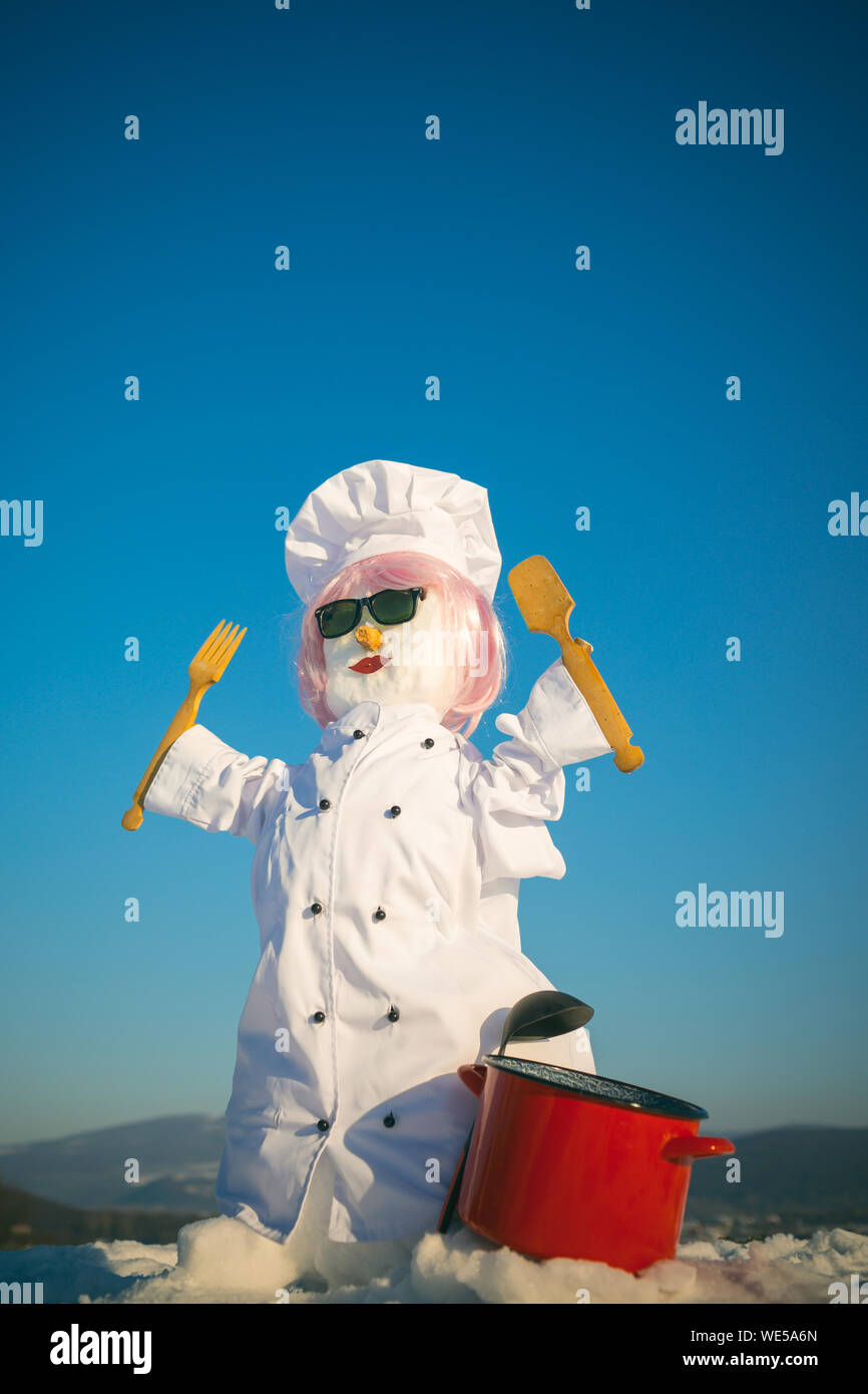 Snowman chef hi-res stock photography and images - Alamy