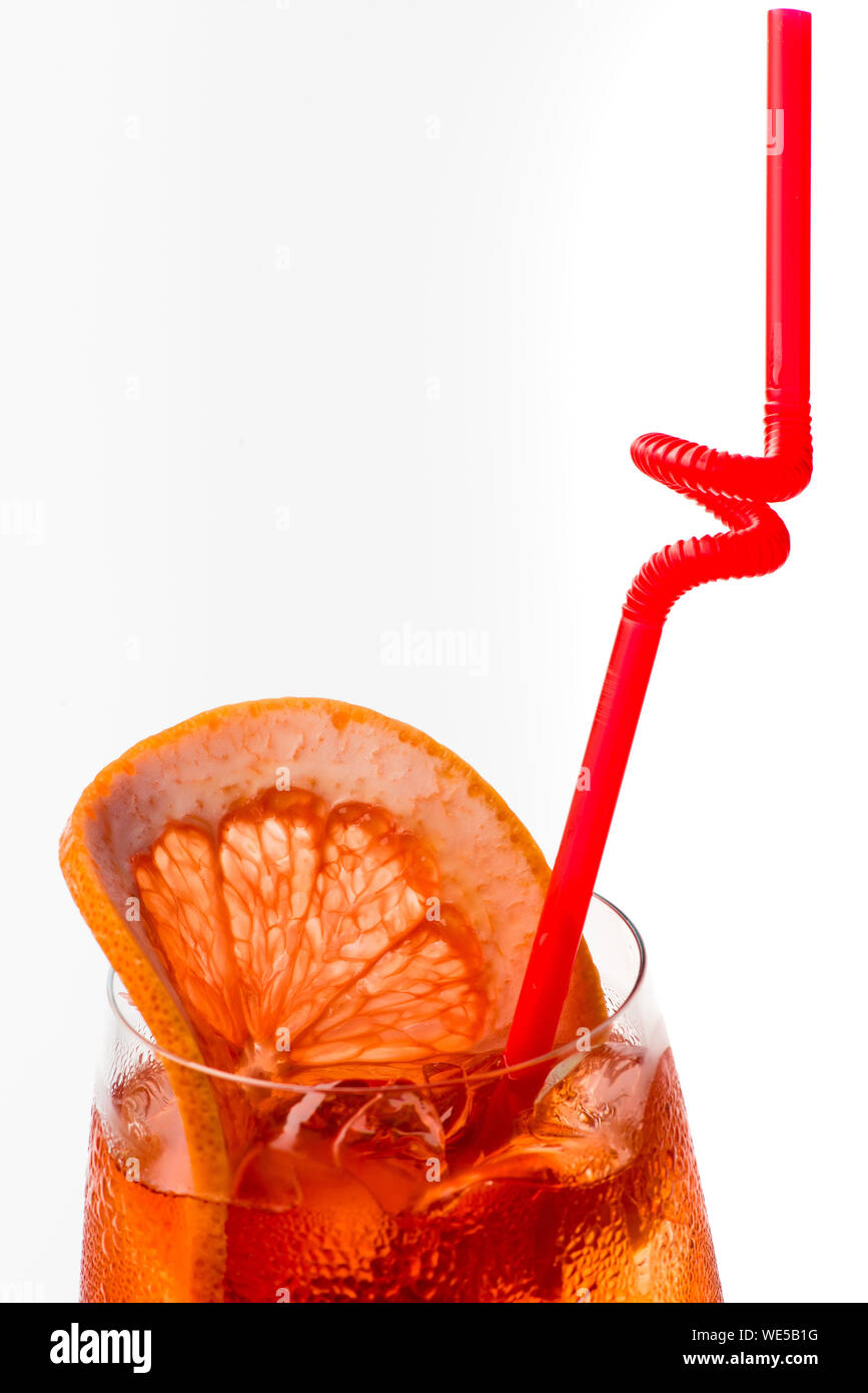 Cocktail isolated on white background Stock Photo - Alamy