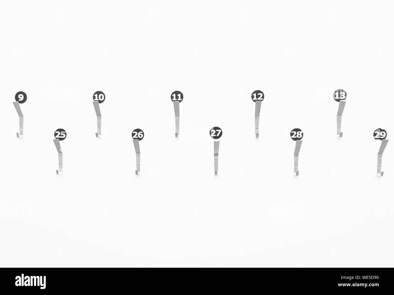 Numbers background white hi-res stock photography and images - Alamy