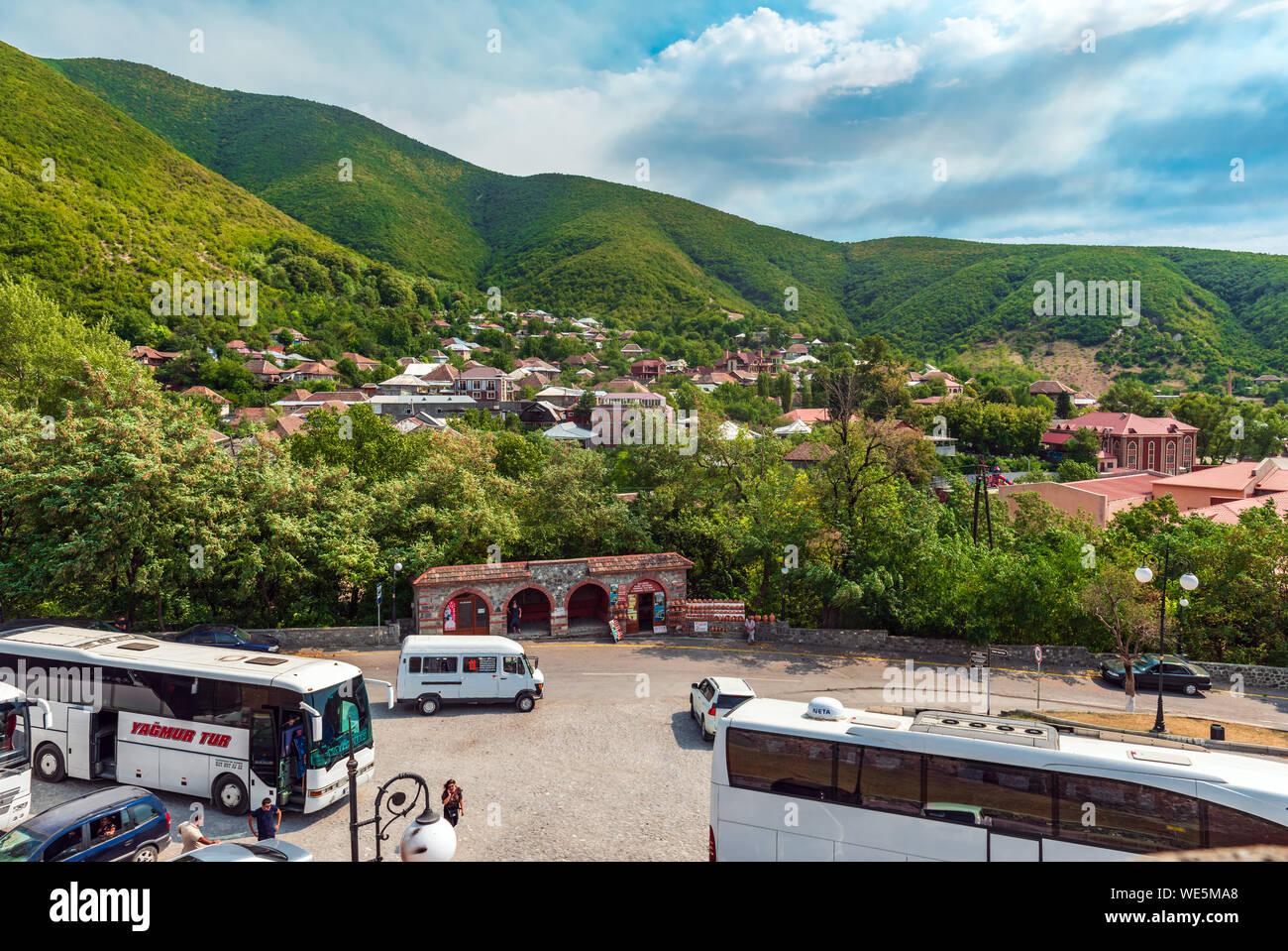 City on mountain slope hi-res stock photography and images - Alamy