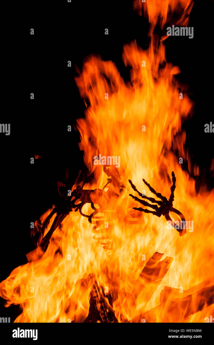 Skeleton Fire High Resolution Stock Photography and Images - Alamy