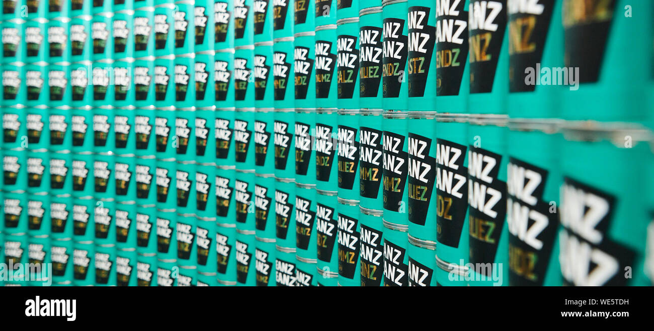 London, UK. 29th August 2019. A Heinz Beanz Museum prepares to open to ...