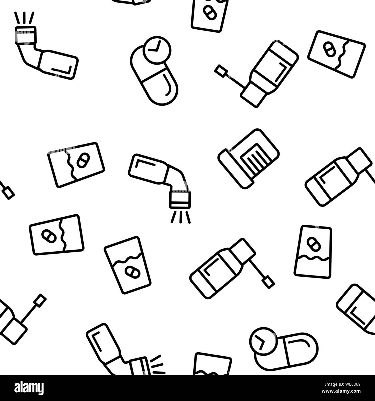Dosage, Dosing Drugs Vector Seamless Pattern Stock Vector Image & Art ...