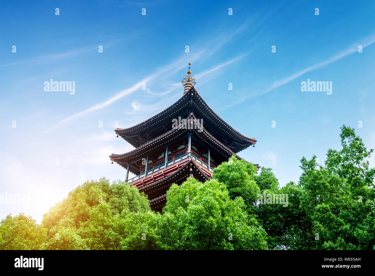 Traditional classical pavilion, Hangzhou, China Stock Photo - Alamy